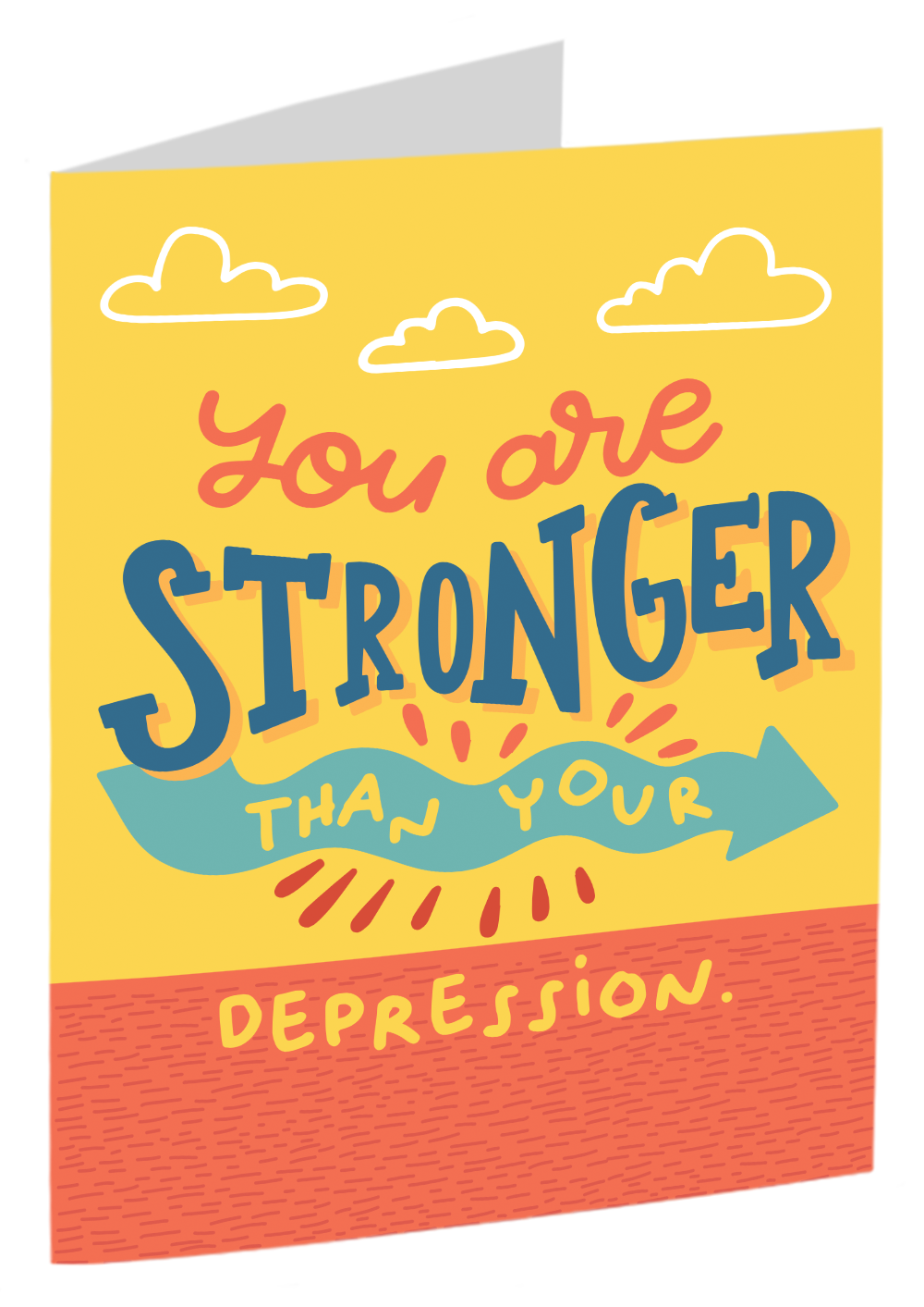 You Are Stronger Than Your Depression - Personalized Greeting Card ...